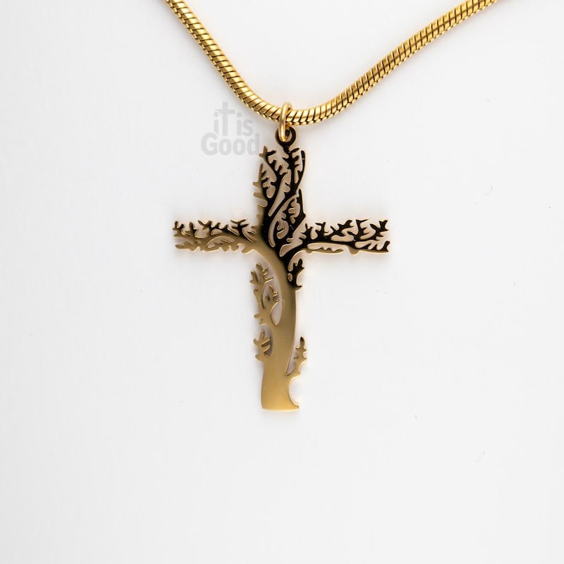 Tree Cross Life Steel - Etsy