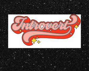 1920s Introvert Sticker - Etsy