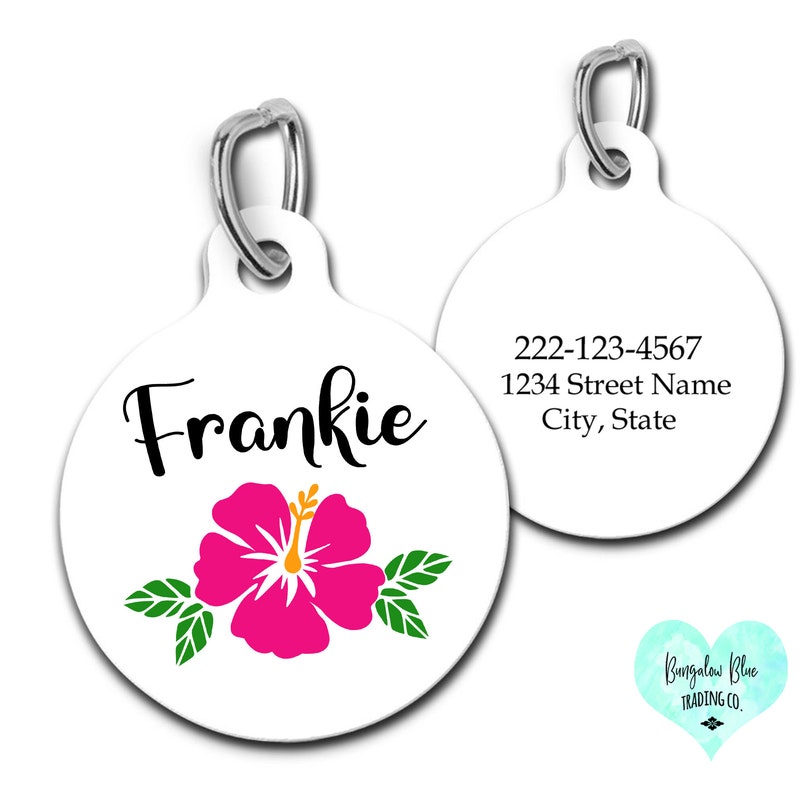 Tropical Name Tag - Etsy