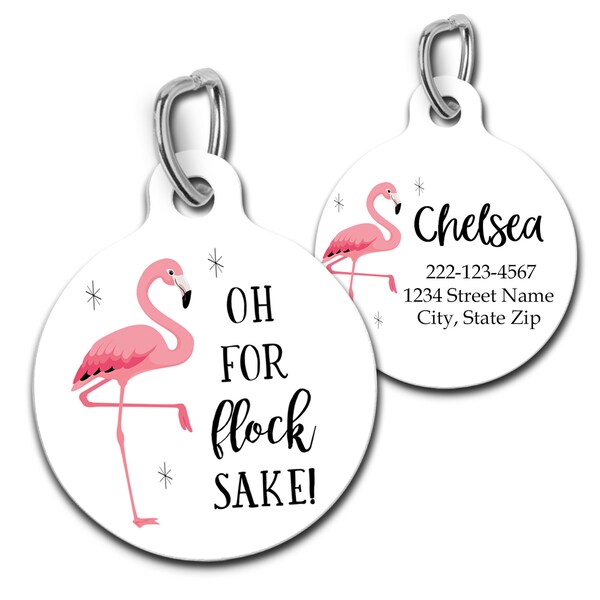 Flamingo Dog Tag - Etsy