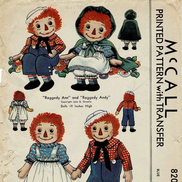 Raggedy Ann Pattern - Etsy