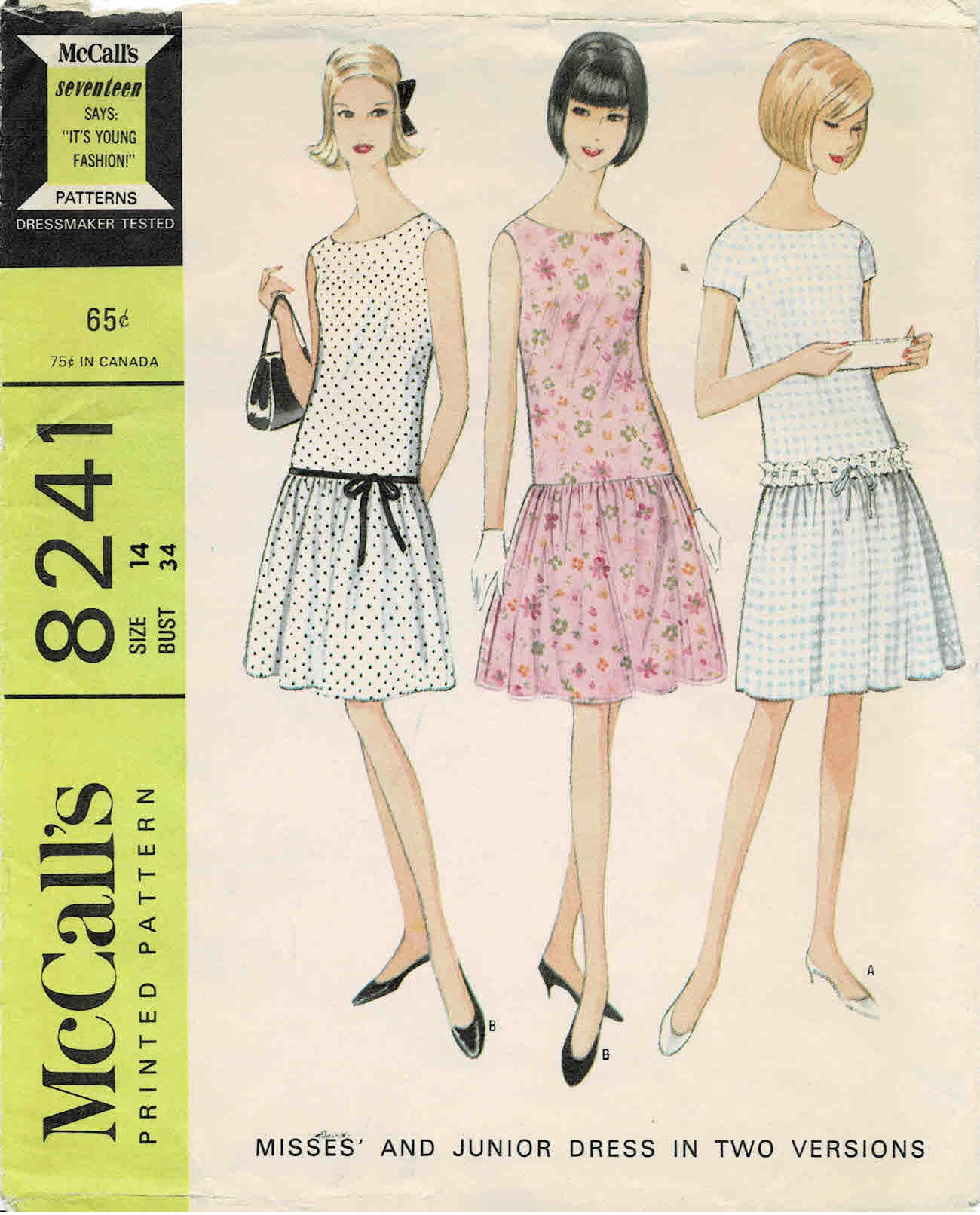 Patterns 60's Vintage Mccalls Dress Pattern #8243 Sewing & Fiber etna ...