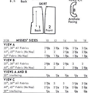 1960s Misses Cocktail Dress Butterick 3138 Vintage Sewing Pattern Size ...