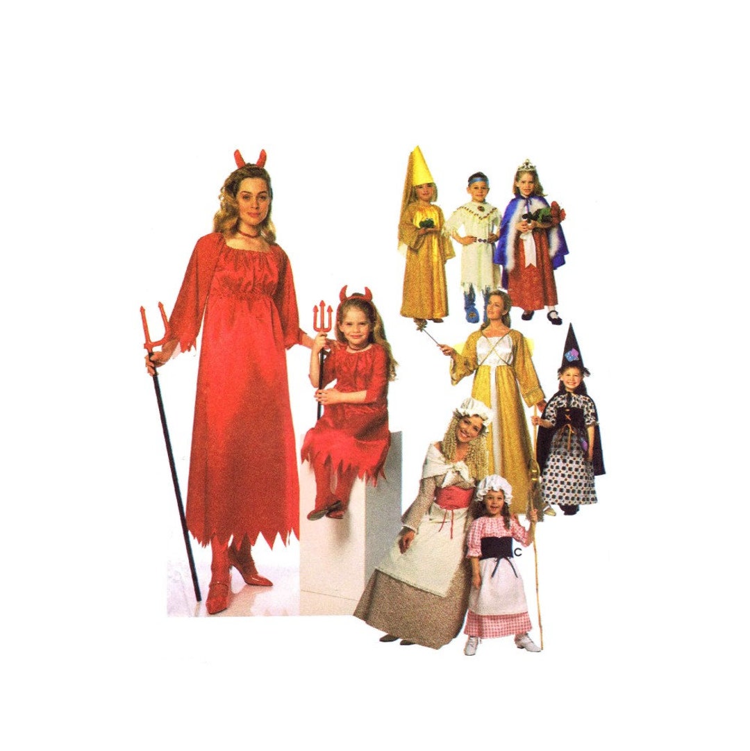 Princess Devil Witch Little Bo Peep Indian Native American Colonial ...