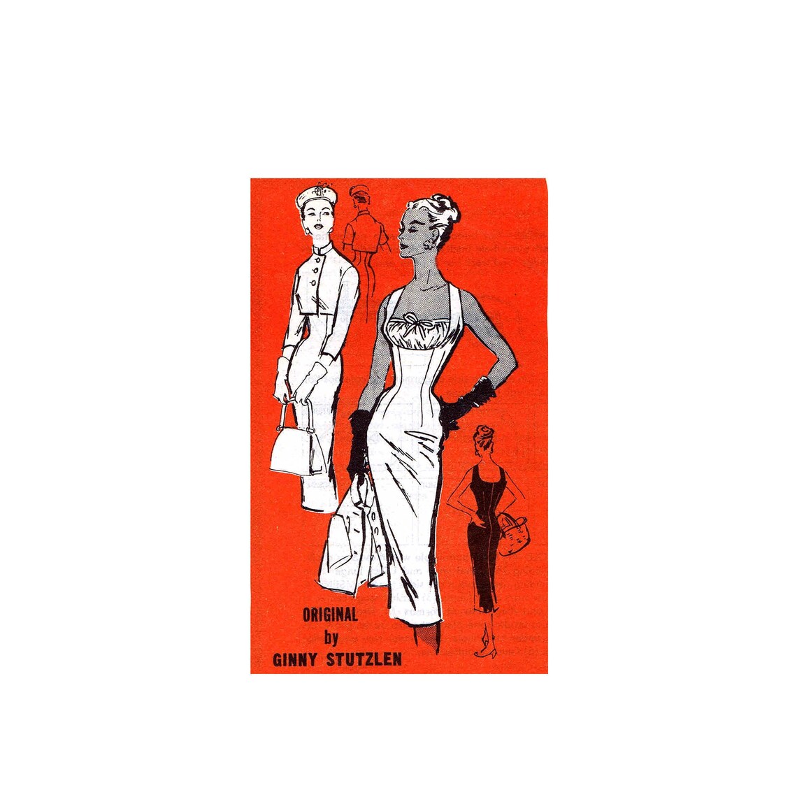 1950s Shelf Bust Cocktail Evening Party Dress and Short Jacket - Etsy