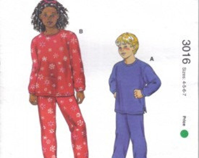 Boys UNISEX Girls Footed Pajamas UNCUT Kwik Sew Sewing Pattern Size 4 ...