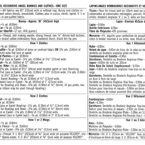 Stuffed Decorative Angel Bunnies With Wings and Clothes Faith Van ...