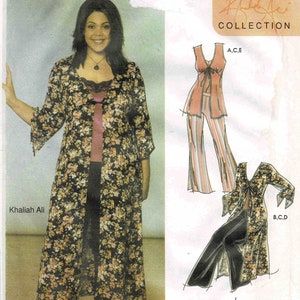 Khaliah Ali Misses Camisole, Pants, Duster or Vest Simplicity 5074 ...