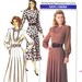David Warren Flared Dress Butterick 5832 Sewing Pattern Size 6 - 8 - 10 ...