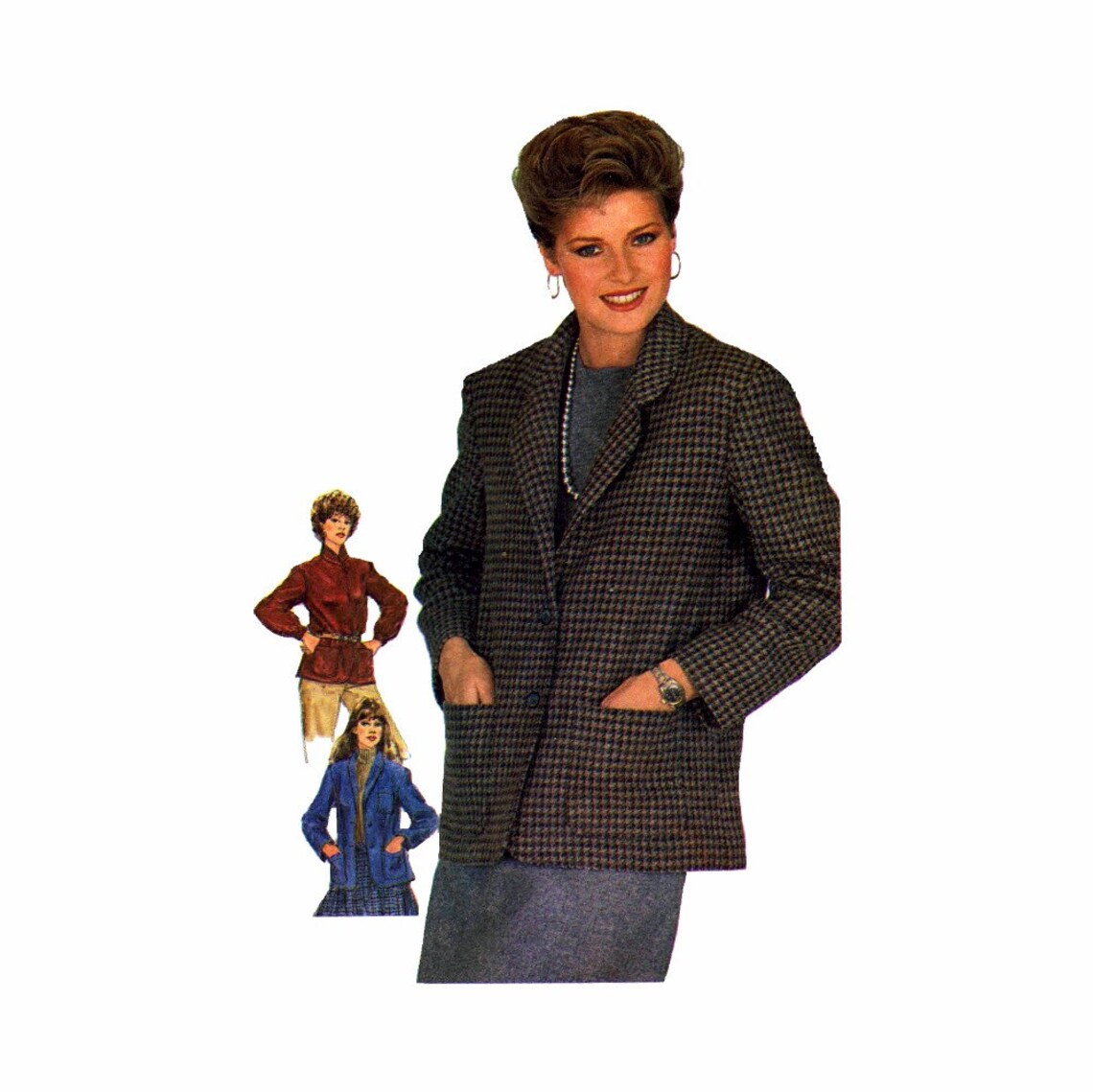 1980s Misses Jackets Simplicity 5664 Vintage Sewing Pattern | Etsy