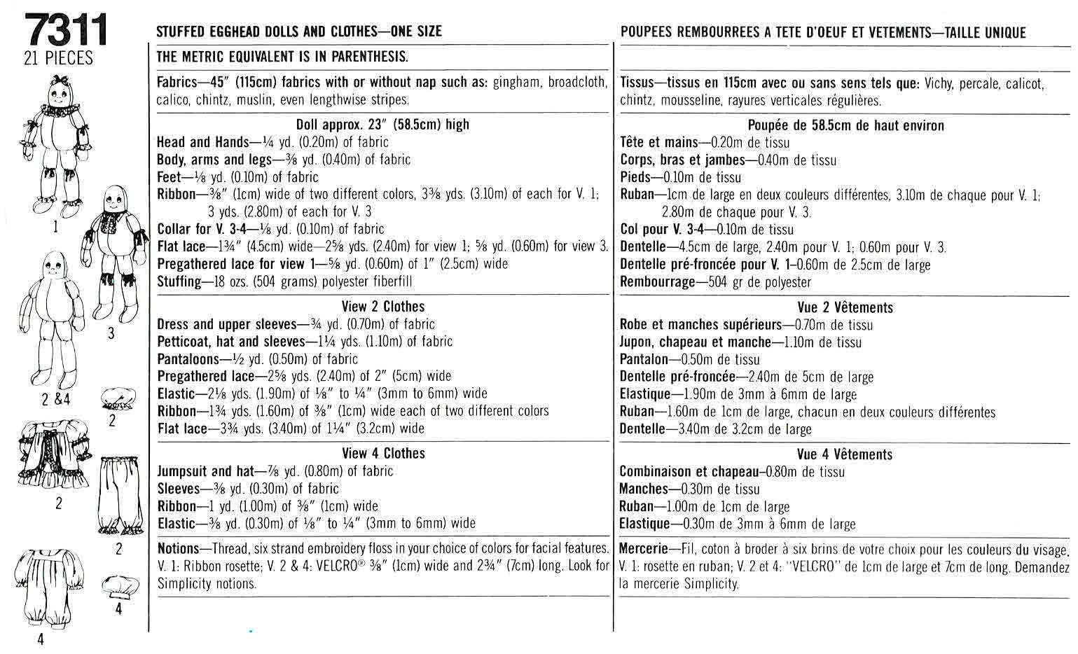 Doll Making Doll Clothes Patterns Home & Hobby Stuffed Egghead Dolls ...