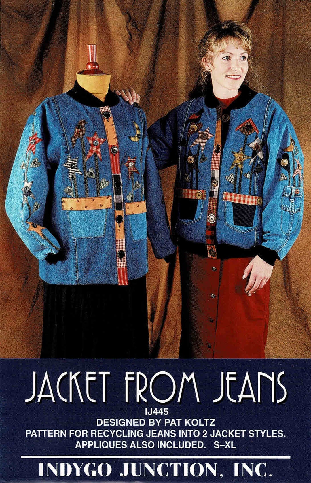 Jacket From Jeans Indygo Junction IJ445 Vintage Sewing Pattern Size XS ...