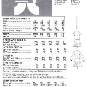 1970s Clovis Ruffin Drop Waist Fit and Flared Dress Butterick 3610 ...