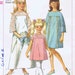 1960s Girls Lace Bell Sleeves Dress Flowergirls Dress Simplicity 6996 ...