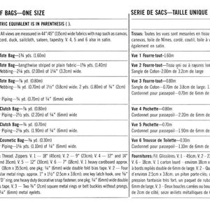 Tote Bag Clutch Bag Cosmetic Bag Simplicity 8657 Vintage Sewing Pattern ...