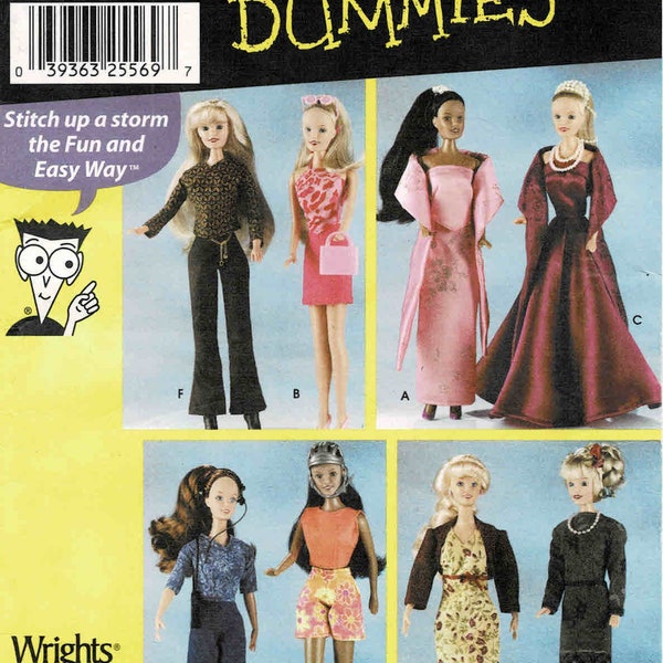 Sewing Patterns for Dummies Barbie Dolls - Etsy