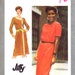 1980s Misses Double Breasted Front Wrap Dress Simplicity 9368 Vintage ...