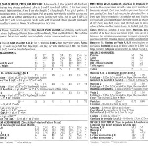 Little Girls Coat or Jacket Pants Hat Scarf Simplicity 8352 Vintage ...