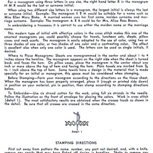 1930s Mccall 745 Complete Cross-stitch Alphabet With Modern Style ...