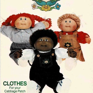 Cabbage Patch Kids Doll Clothes Butterick 6508 Vintage Sewing Pattern ...