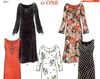 New Look Dress Pattern | Etsy