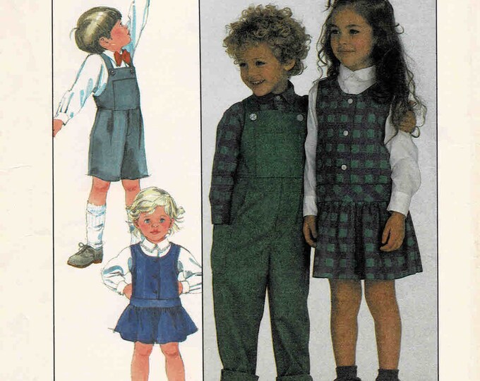 Little Boys or Girls Bib Overalls in Two Lengths Jumper and - Etsy