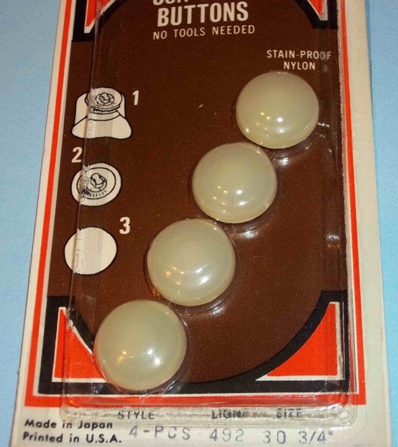Vintage Quarter Ball Self Cover Buttons Sizes 3/4 | Etsy