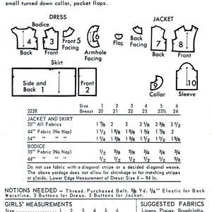 1960s Sleeveless Dress and Jacket Butterick 2228 Vintage Sewing Pattern ...