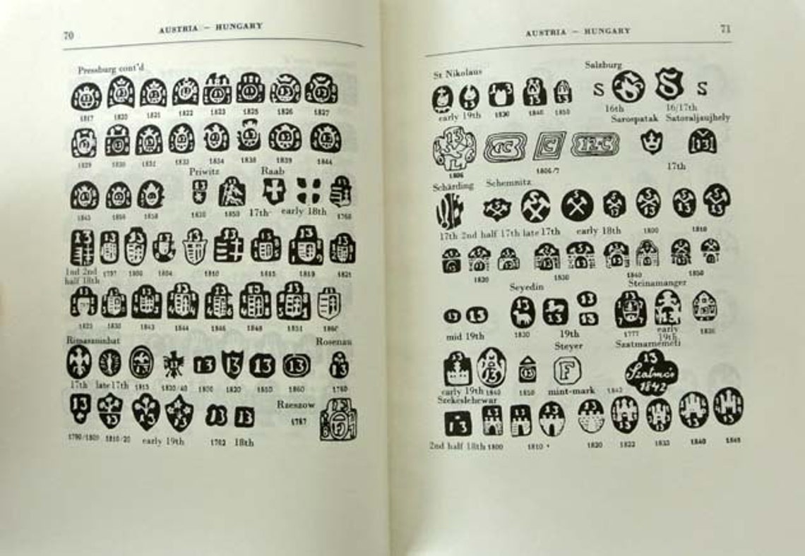 International Hallmarks on Silver Collected by Tardy SALE - Etsy