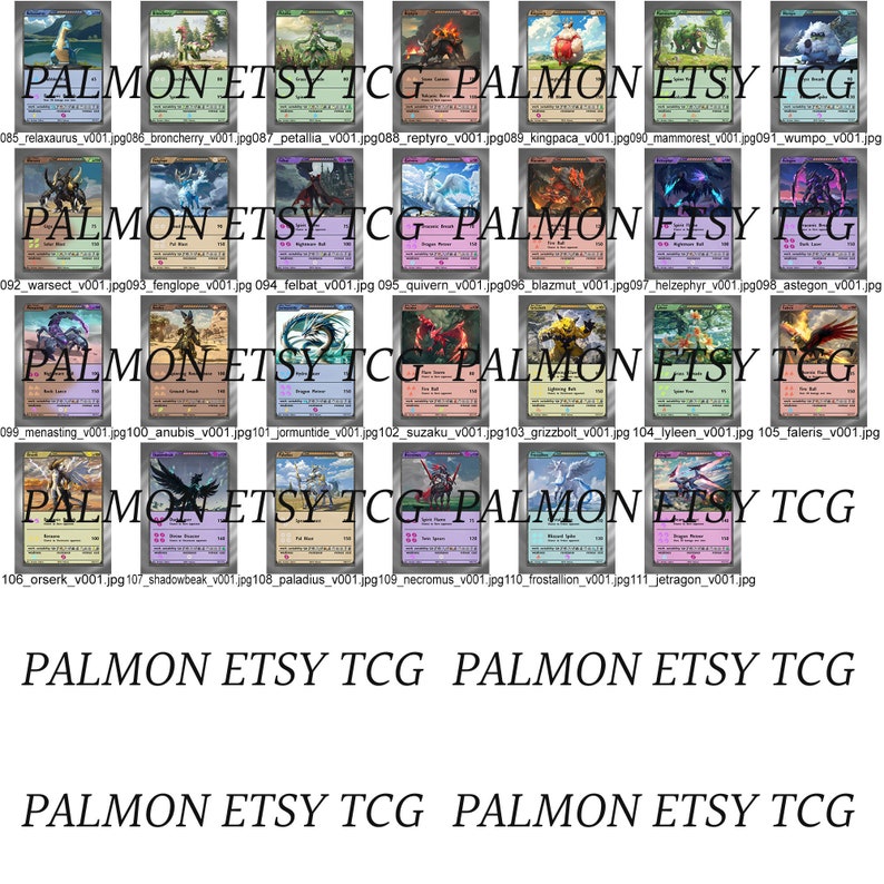 Palworld - Fan Art Trading Cards - Etsy