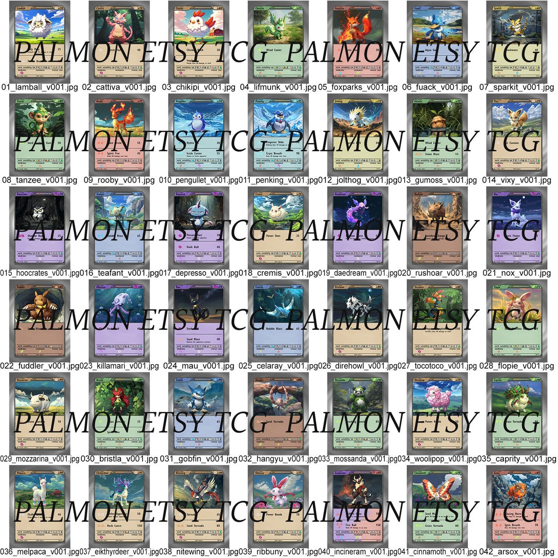 Palworld - Fan Art Trading Cards - Etsy
