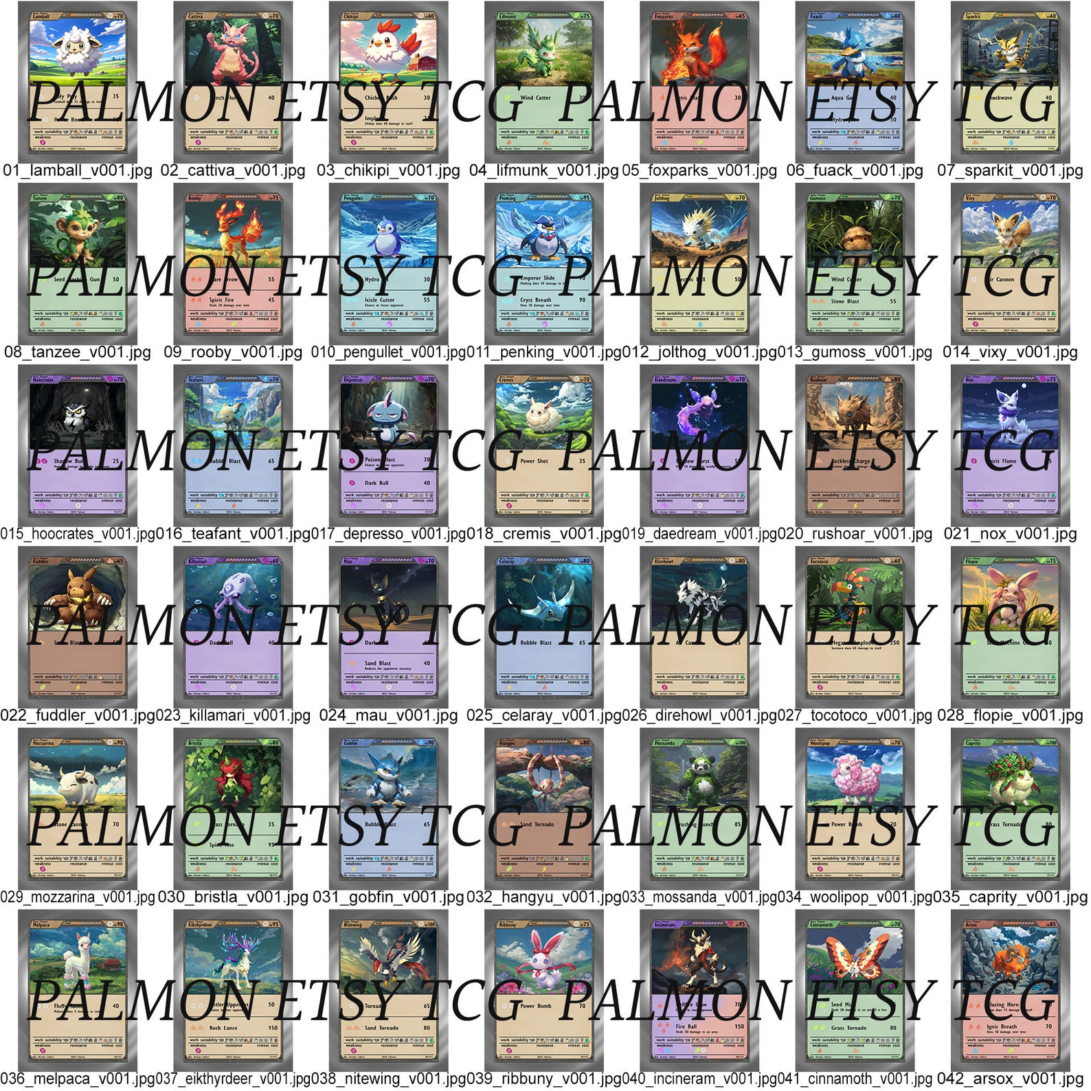 Palworld - Fan Art Trading Cards - Etsy