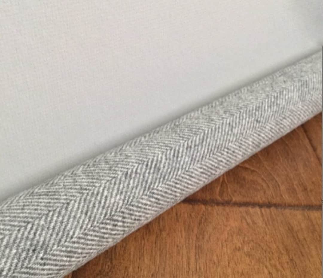 Unfilled Door Draft Stopper Cover: Neutral Gray Cozy Breeze Blocker - Etsy