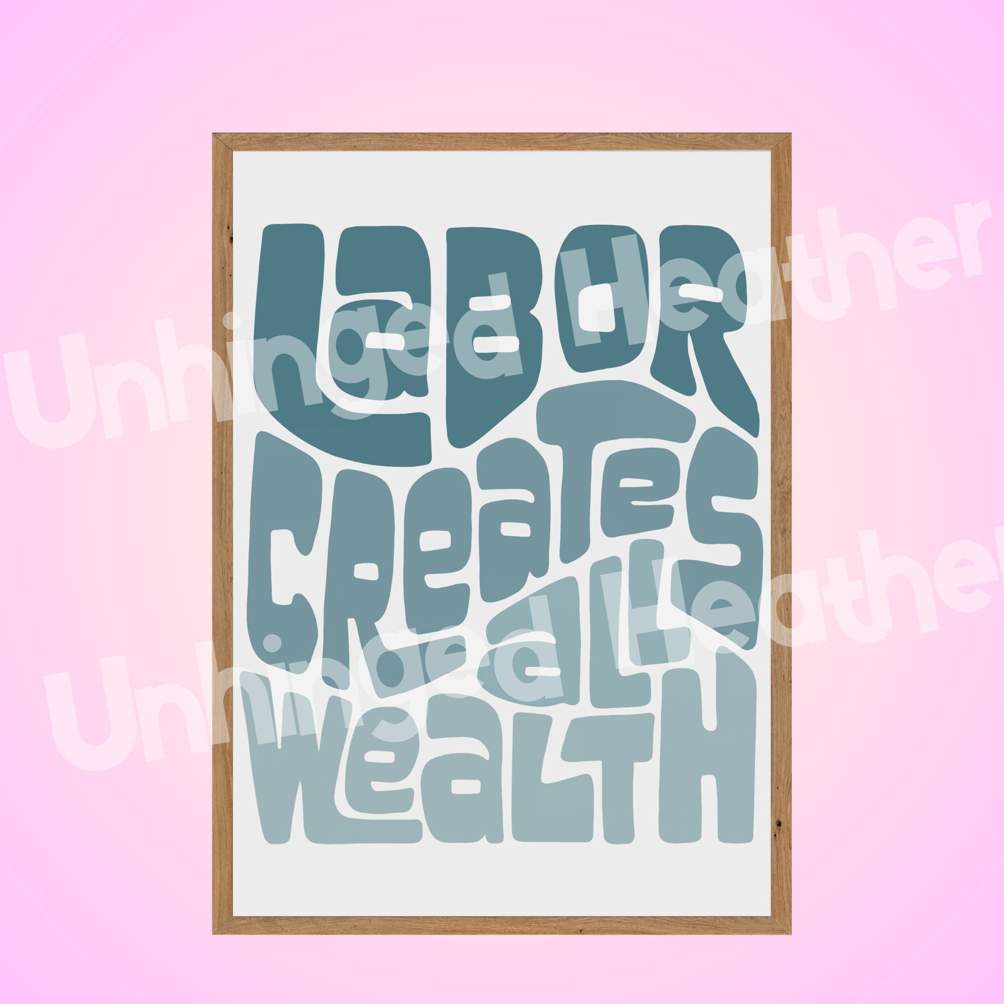 Labor Creates All Wealth Word Art - Cricut/cnc/silhouette Cut File, SVG ...