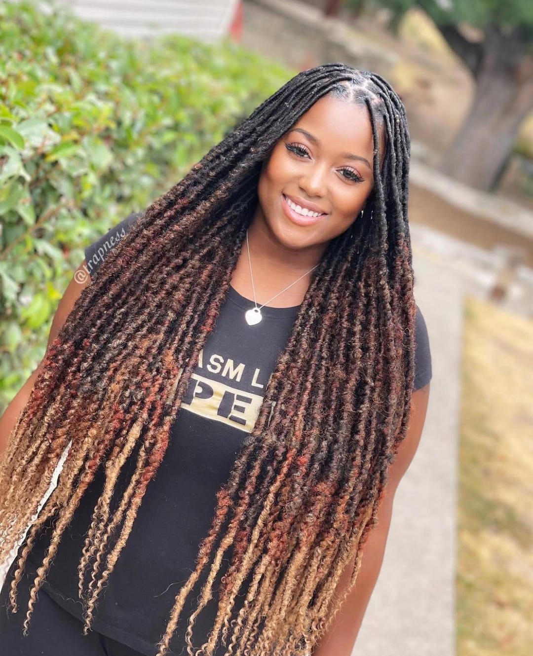 Goddess Distressed Locs in Color: Strawberry Sundae - Etsy