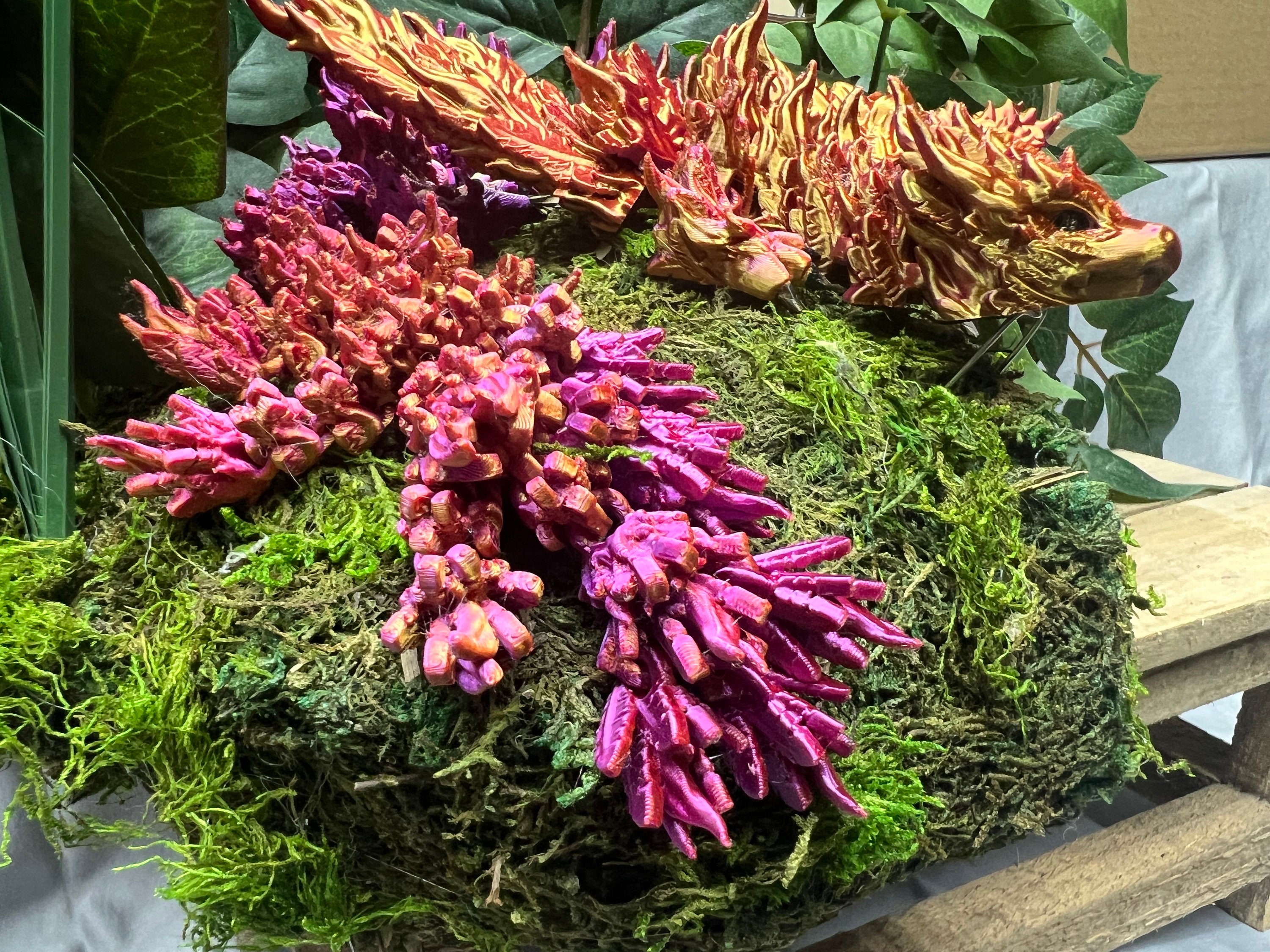 3D Printed Cinderwing Phoenix Articulating Dragon - Etsy