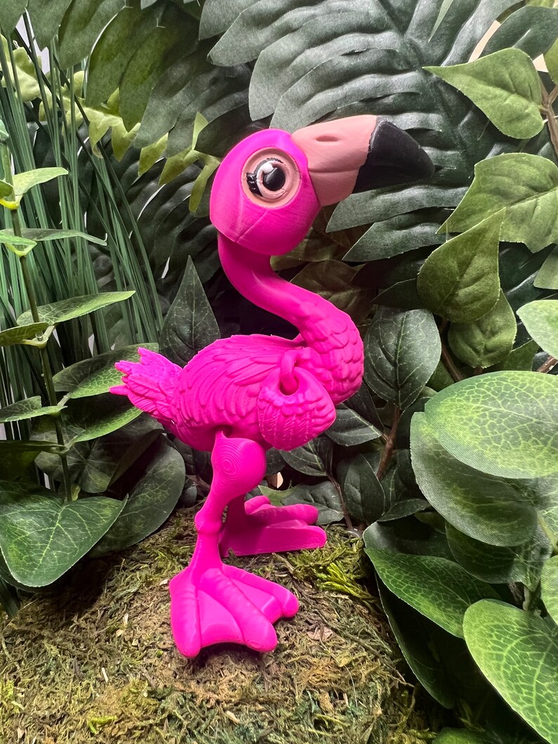 Super Cute 3D Flamingo, by Toonz Factory - Etsy