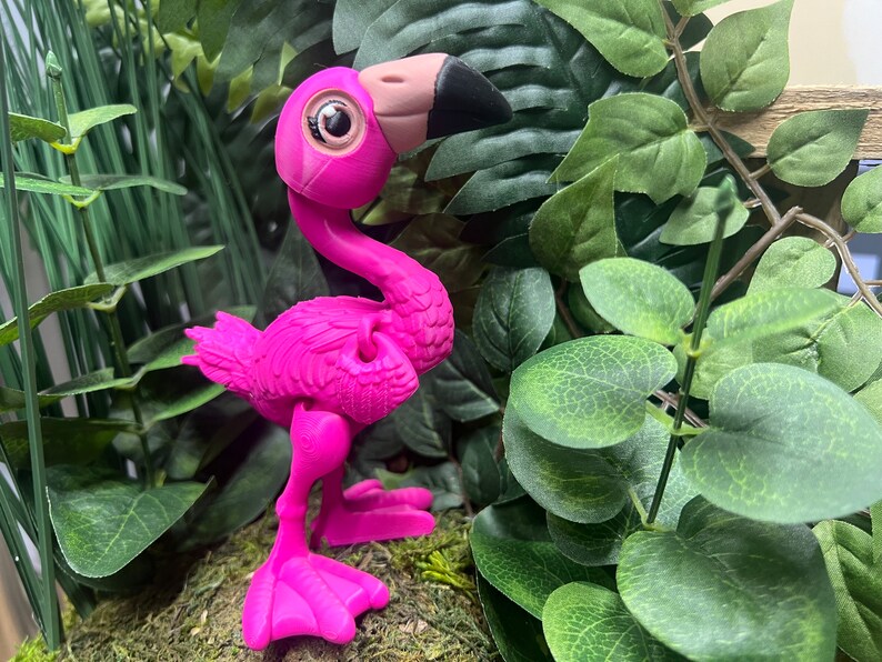 Super Cute 3D Flamingo, by Toonz Factory - Etsy