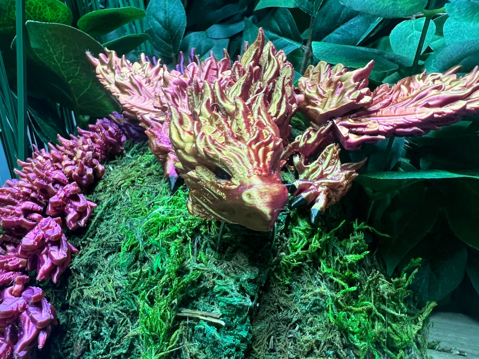 3D Printed Cinderwing Phoenix Articulating Dragon - Etsy