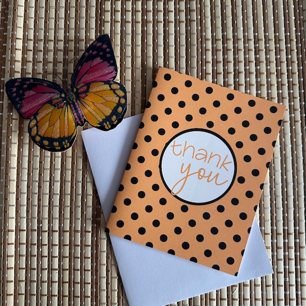 Polka Dot Thank You - Etsy