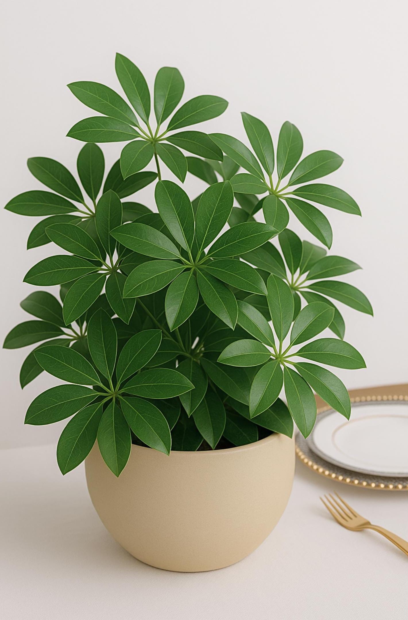 Artificial Banyan Tree Leaf Plant Decor – Realistic Faux Greenery With ...