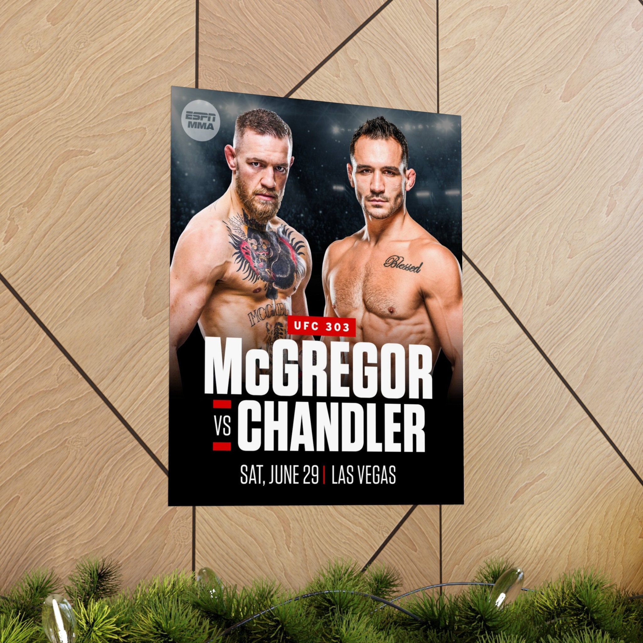 UFC 303 Poster Conor Mcgregor V Michael Chandler Matte Wall Art MMA ...