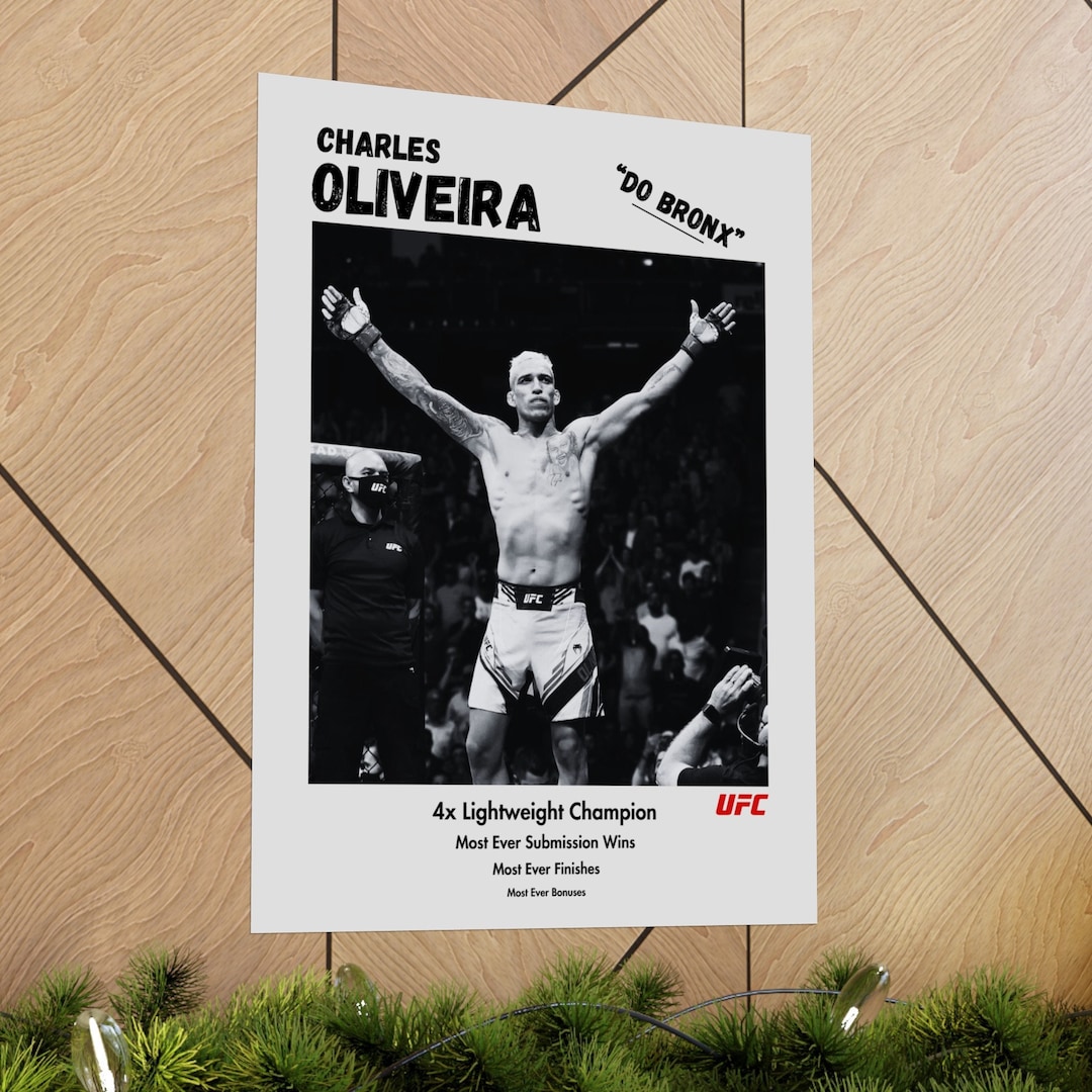 Charles Oliveira UFC Do Bronx Wall Art Matte Vertical Poster ...