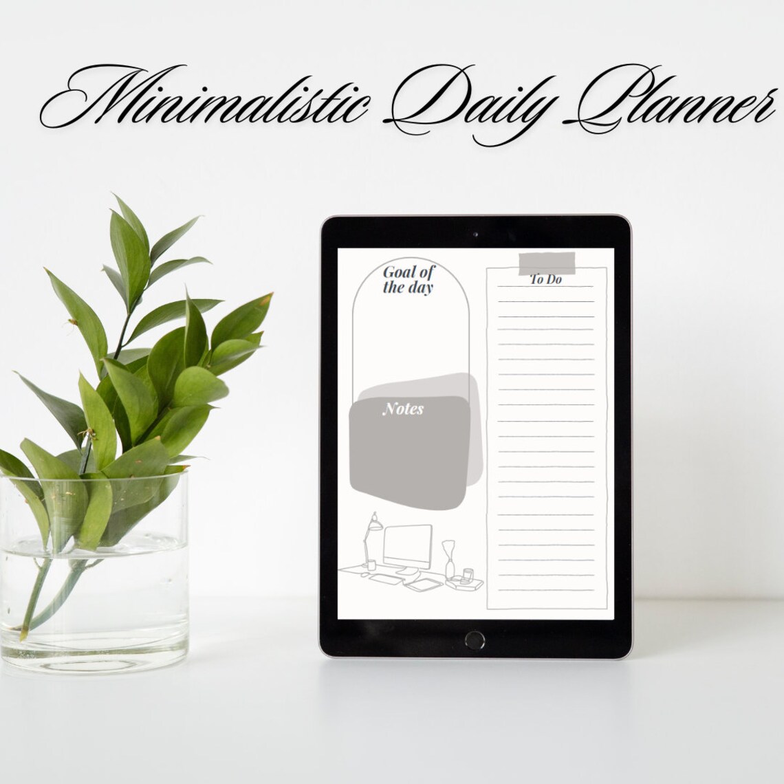 Minimalistic Daily Digital Planner - Etsy