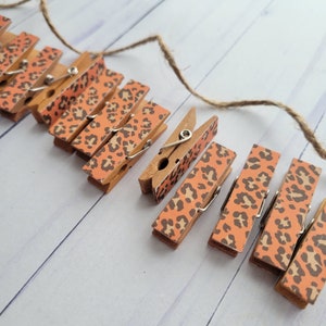 Cheetah Leopard Spots Clothesline, Animal Print Chunky Little ...