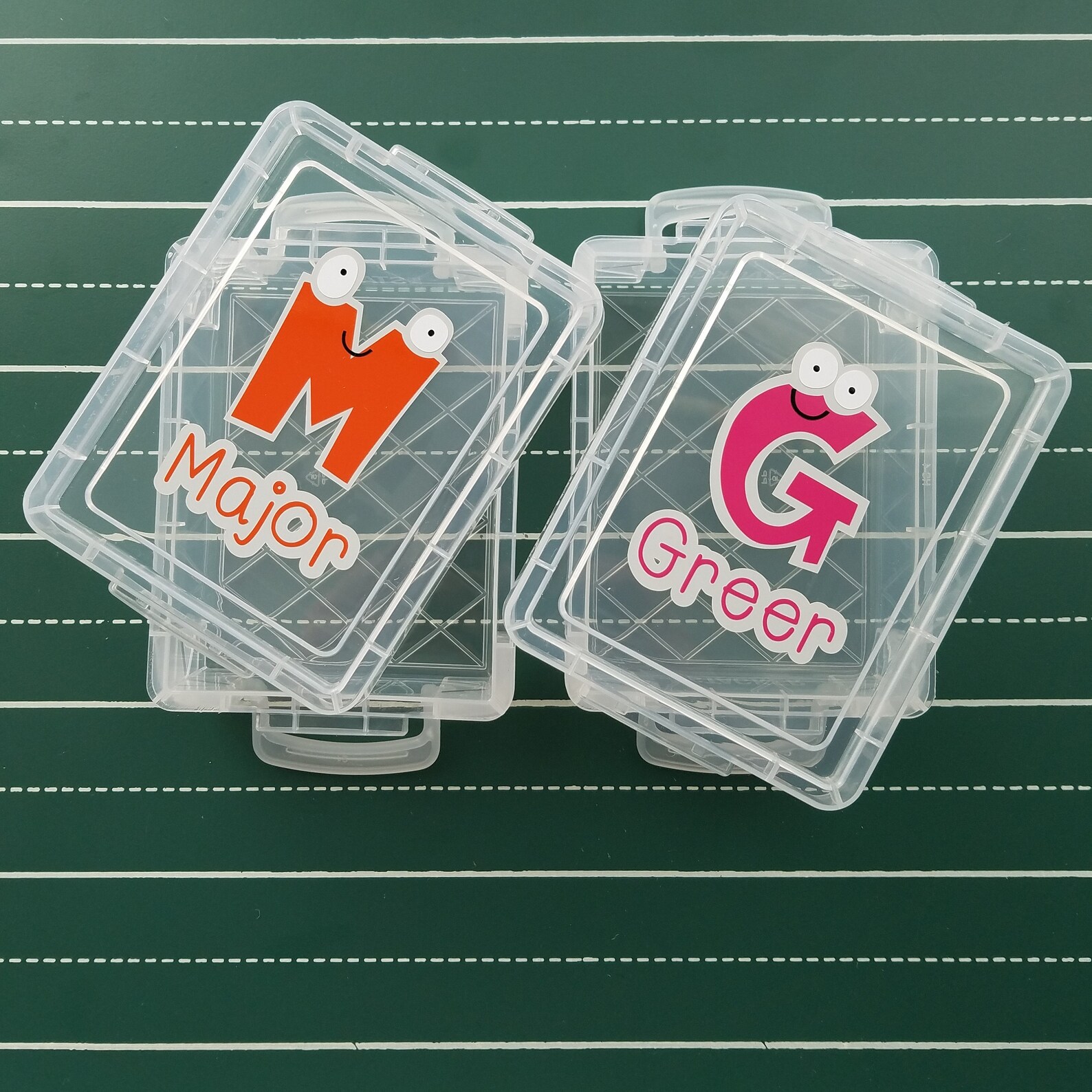 Personalized Student Name Clear Crayon Box Holder School | Etsy