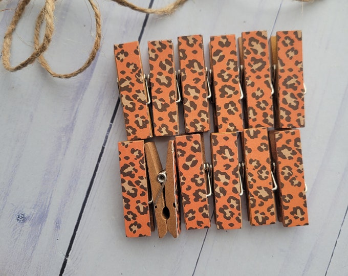 Cheetah Leopard Spots Clothesline, Animal Print Chunky Little ...