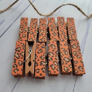 Cheetah Leopard Spots Clothesline, Animal Print Chunky Little ...