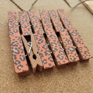 Cheetah Leopard Spots Clothesline, Animal Print Chunky Little ...