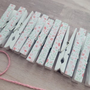 Photo Clothesline, Baby Shower Gift Games Cards, Banner Bunting, Girl ...